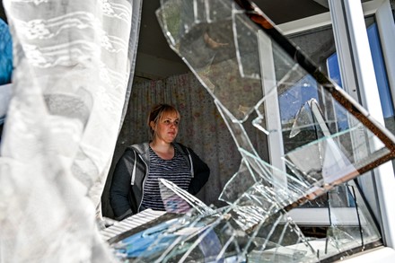 Woman Seen Through Broken Window House Editorial Stock Photo - Stock ...