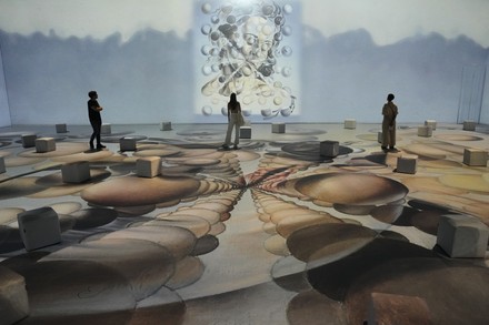 People Visit Immersive Exhibition Cybernetic Dali Editorial Stock Photo ...