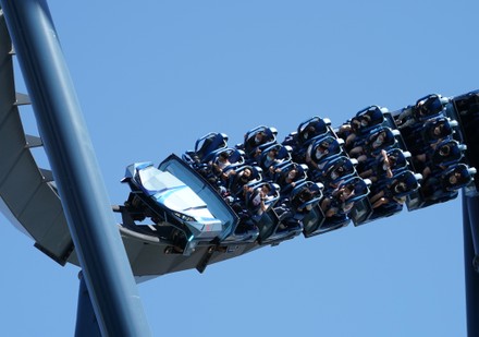Visitors Take Roller Coaster Universal Beijing Editorial Stock Photo ...
