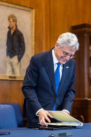 Us Attorney General Merrick Garland Prepares Editorial Stock Photo ...