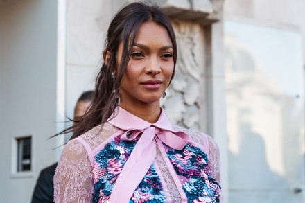 Model Lais Ribeiro Wears Blue Pink Editorial Stock Photo - Stock Image ...
