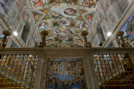 View Sistine Chapel New Lighting During Editorial Stock Photo - Stock ...