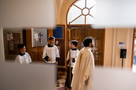 Students Priest Prepare Liturgy St Joseph Editorial Stock Photo - Stock ...