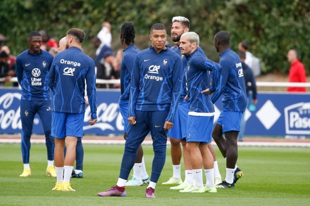 French Forwards Kylian Mbappe Front Olivier Editorial Stock Photo ...