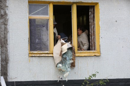People Throw Rubble Out Window Smashed Editorial Stock Photo - Stock ...