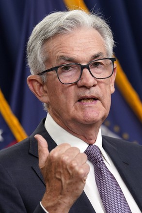 Federal Reserve Chairman Jerome Powell Speaks Editorial Stock Photo ...