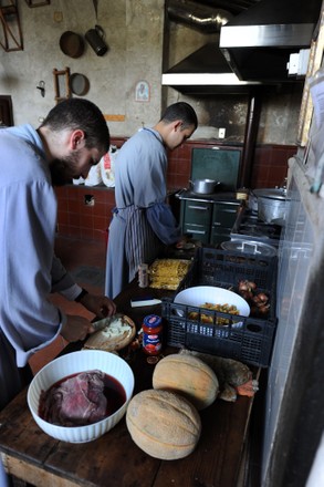 Franciscan Friars Cooking Kitchen Convent Bosco Editorial Stock Photo ...