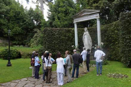 Tourists Visit Papal Gardens Popes Summer Editorial Stock Photo - Stock ...