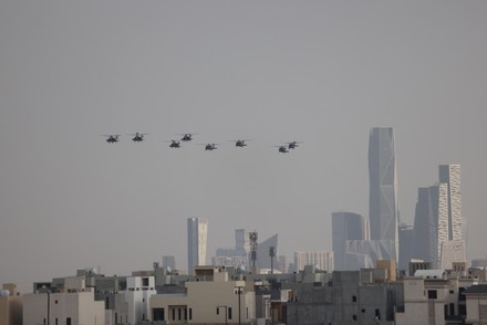 Helicopters Royal Saudi Air Force Perform Editorial Stock Photo - Stock ...