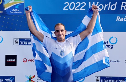 Silver Medalist Antonios Papakonstantinou Greece Celebrates Editorial ...
