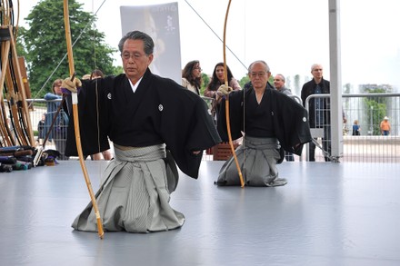Demonstration Kyudo Japanese Martial Art Form Editorial Stock Photo ...