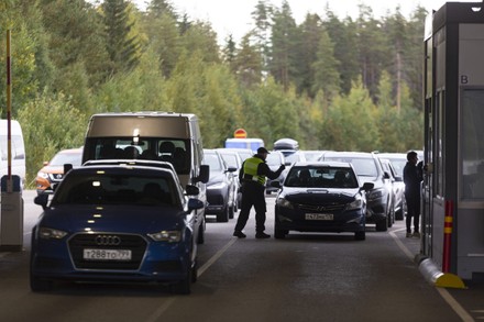 Cars Queue Cross Border Russia Finland Editorial Stock Photo - Stock ...