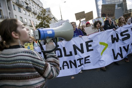 Protester Chants Slogans Through Megaphone During Editorial Stock Photo ...