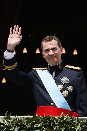 King Felipe Vi Spain Appearing Balcony Editorial Stock Photo - Stock ...