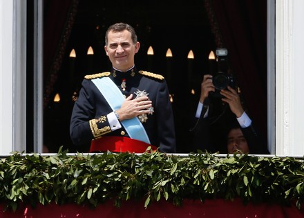 King Felipe Vi Spain Appearing Balcony Editorial Stock Photo - Stock ...