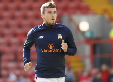 Wrexham Player Luke Young During Warm Editorial Stock Photo - Stock ...