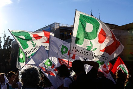Democratic Party election closing campaign in Rome, Italy - 23 Sept ...