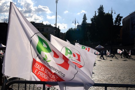 Democratic Party election closing campaign in Rome, Italy - 23 Sept ...