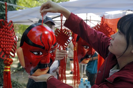 Chinese Peking Opera Masks Displayed 9th Editorial Stock Photo - Stock ...