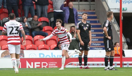 Doncasters Kyle Hurst Celebrates Scoring Make Editorial Stock Photo ...
