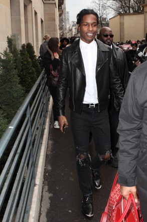 Asap Rocky Arriving Christian Dior Springsummer Editorial Stock Photo ...