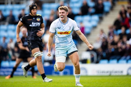 Luke Northmore Harlequins Celebrates Scoring His Editorial Stock Photo ...