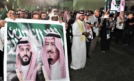 Saudis Celebrate Saudi National Day Riyadh Editorial Stock Photo ...