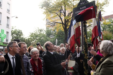 Paris Mayor Bertrand Delanoe Unveils Plaque Editorial Stock Photo ...