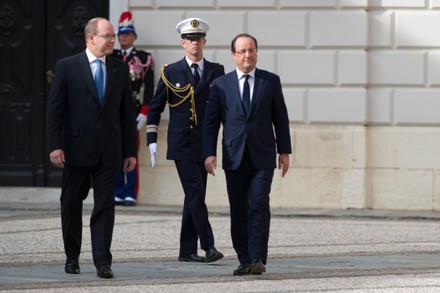 French President Francois Hollande Prince Albert Editorial Stock Photo ...
