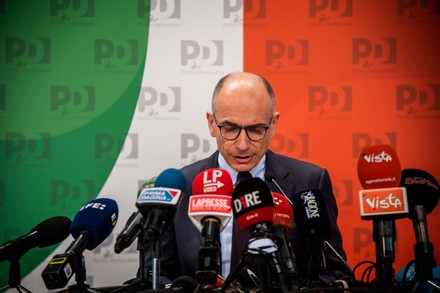 Enrico Letta Secretary Italian Democratic Party Editorial Stock Photo ...