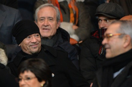 Raymond Domenech Richard Anconina Attending French Editorial Stock ...