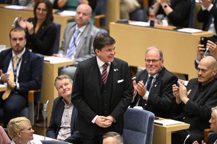 Moderate Parys Andreas Norlen Receives Riksdags Editorial Stock Photo ...