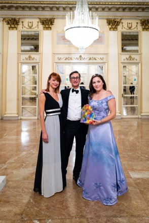 Guest Stefano Albini Sarah Bellos Ester Editorial Stock Photo - Stock ...