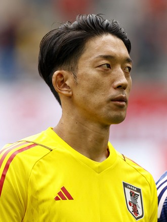 Japan Goalkeeper Shuichi Gonda During International Editorial Stock ...