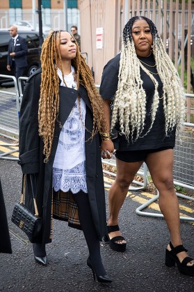 Chloe Bailey Arriving Burberry Fashion Show Editorial Stock Photo ...