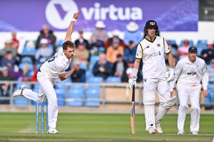Yorkshires Ben Coad Bowls Gloucestershire Editorial Stock Photo - Stock ...
