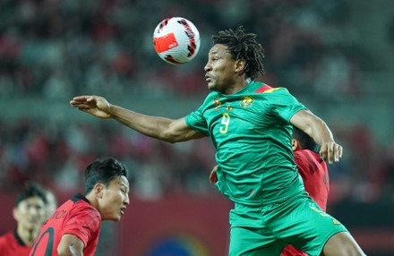 Leandre Tawamba Cameroon Heads Ball During Editorial Stock Photo ...
