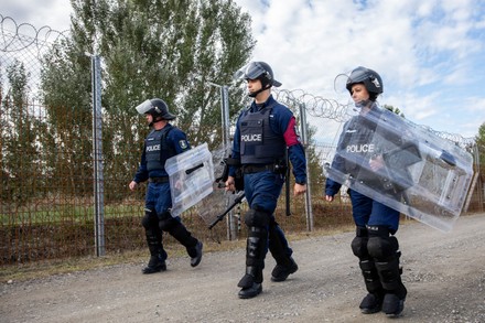 Operational Police Officers Patrol Along Service Editorial Stock Photo ...