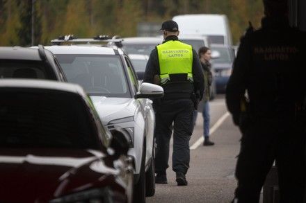 Finnish Border Guards Check Cars Vaalimaa Editorial Stock Photo - Stock ...