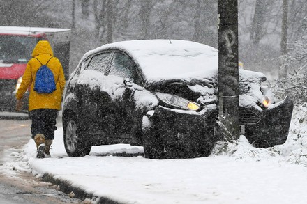Weather Stationary Traffic On M62 Junc22 Editorial Stock Photo - Stock ...