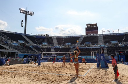 Beach Volleyball Tanja Huberli Huberlibetschart Sui Editorial Stock ...