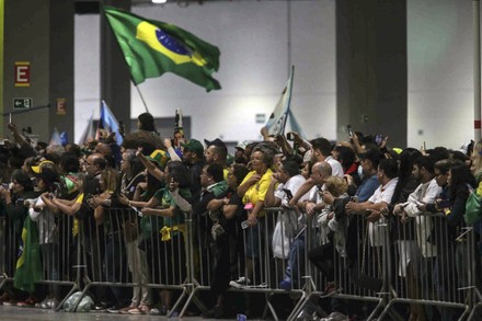 Brazilian President Jair Bolsonaro campaign rally, Santos, Brazil - 28 ...