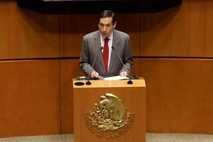 The Secretary of Finance of Mexico Appearance, Senate of Mexico, Mexico ...