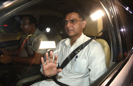 Congress Leader Sachin Pilot Leaves After Editorial Stock Photo - Stock ...