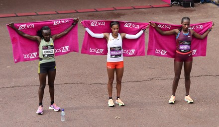 Womens Race Podium Finishers Lr Runnerup Editorial Stock Photo - Stock ...