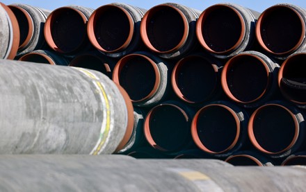 Unused Pipes Nord Stream 2 Baltic Editorial Stock Photo - Stock Image ...
