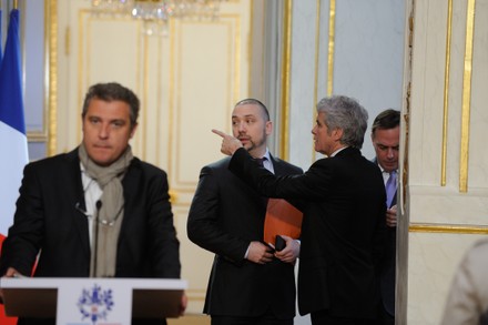 French Presidents Advisors Christian Gravel Claude Editorial Stock ...