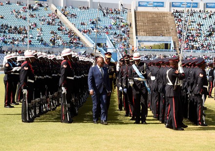 Botswanan President Mokgweetsi Masisi C Front Editorial Stock Photo ...