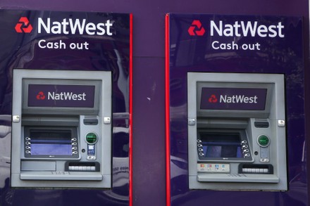Cash Point Machines Seen Outside Natwest Editorial Stock Photo - Stock ...