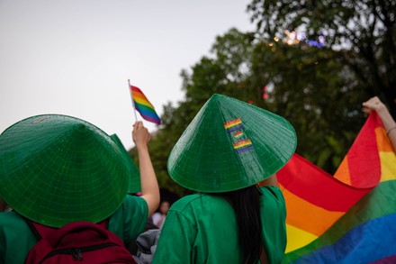 Queer Community Members Allies March During Editorial Stock Photo ...